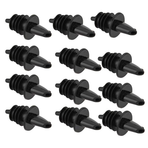 #7 Free Flow 28mm Snow Cone Syrup Bottle Pourers Black Only – Allan's ...